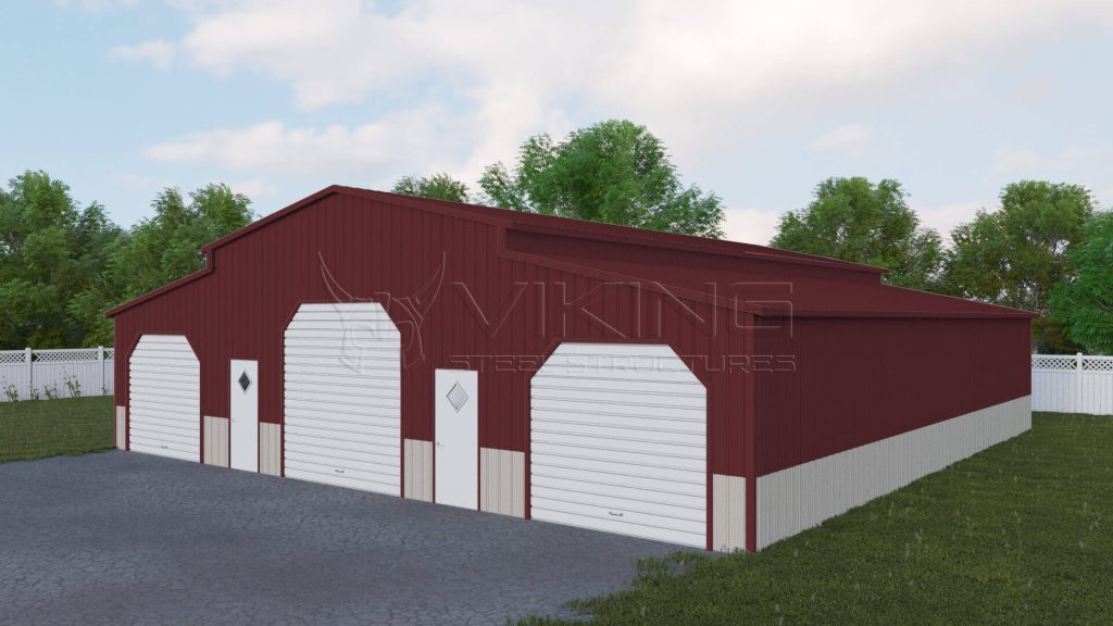 46x21 Raised Center Aisle Barn
